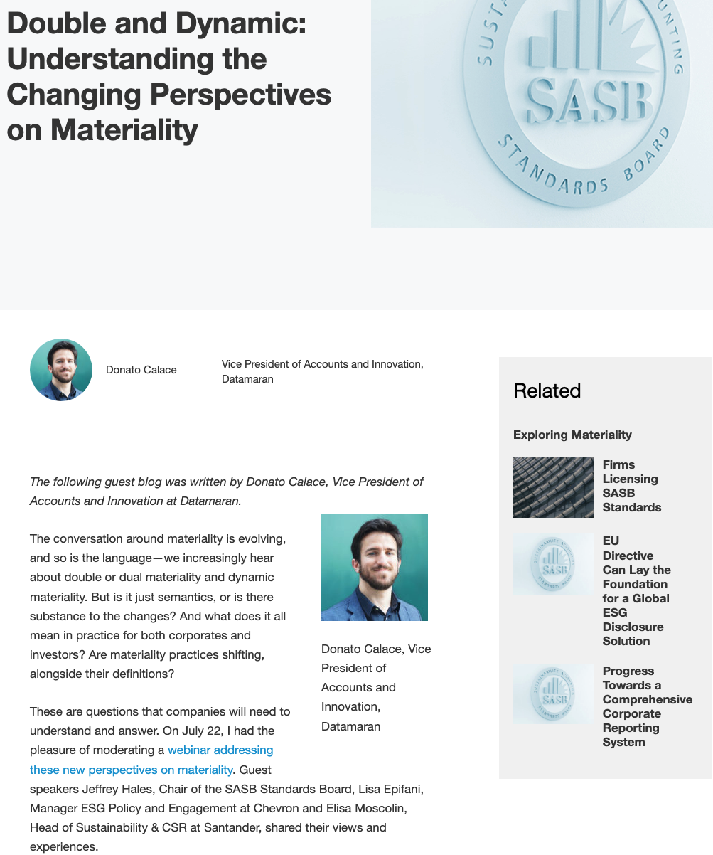 Double and Dynamic: Understanding the Changing Perspectives on Materiality | IFC Beyond the ...